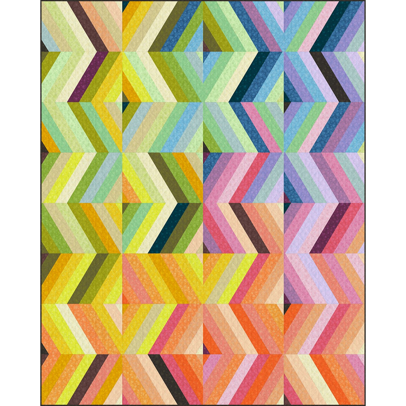 Colour Frolic Quilt Pattern