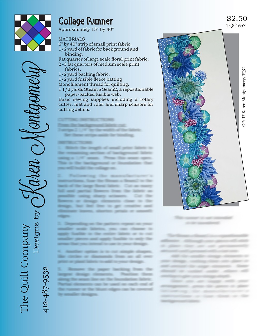 Project Sheet Collage Table Runner 12pk By Montgomery, Karen