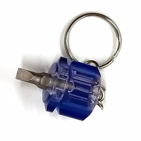 Micro Flathead Screwdriver With Keychain