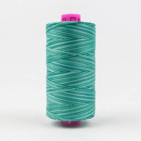 Tutti Variegated 50wt Cotton Thread 1000m Peacock
