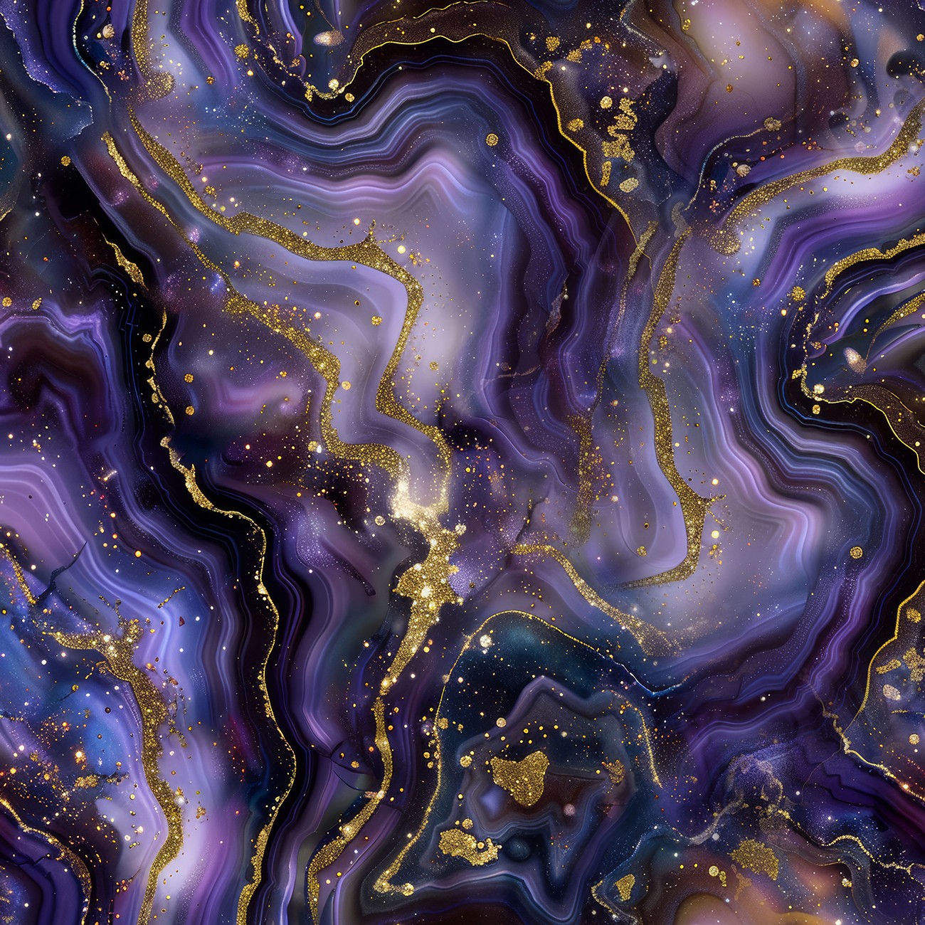 Agate Midnight Flora