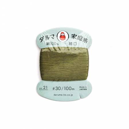 Multipurpose Cotton Thread 30 Green Tea